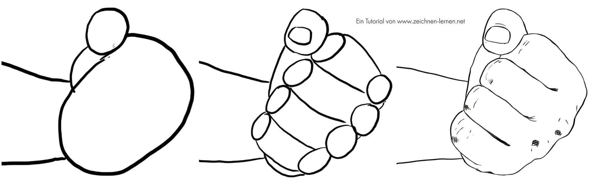 Hände zeichnen lernen - Die Hand: schwieriges Motiv leicht erklärt