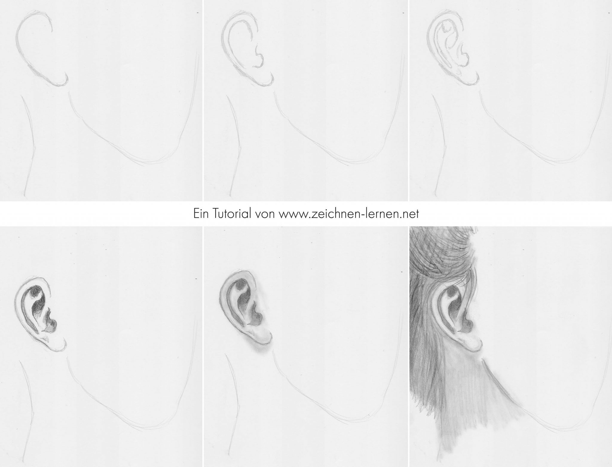 Menschliche Ohren zeichnen – Anleitung & Tipps für deine Skizzen